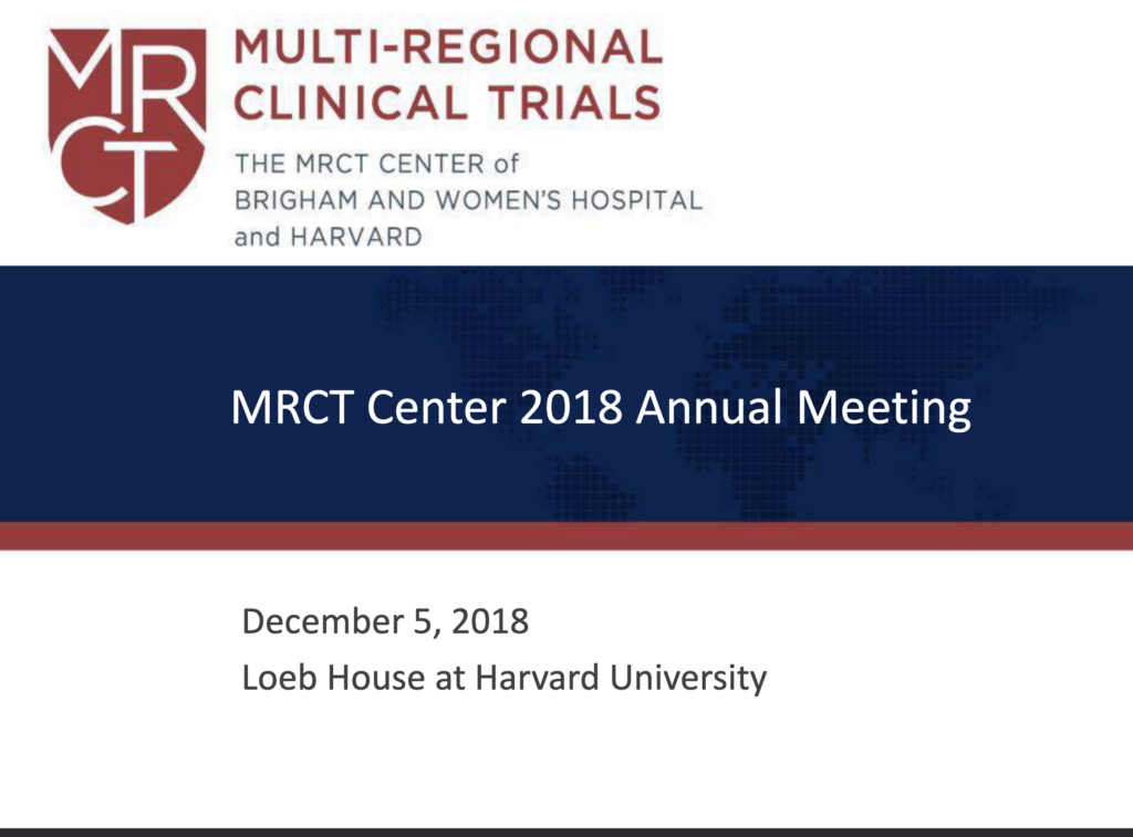 MRCT Center 2018 Annual Meeting Slides - The Multi-Regional Clinical ...