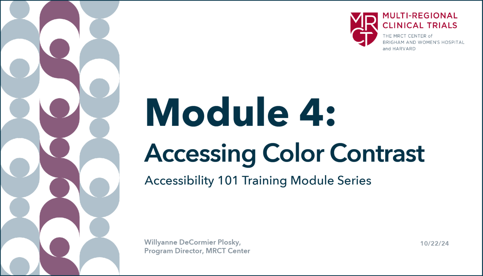 Accessibility 101 Training Series - The Multi-Regional Clinical Trials ...